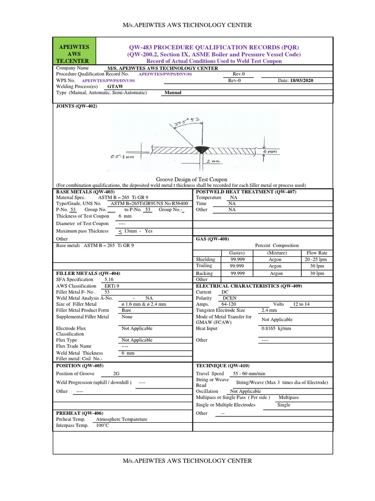 PQR and WPS Certification Overview | PDF | Construction | Welding