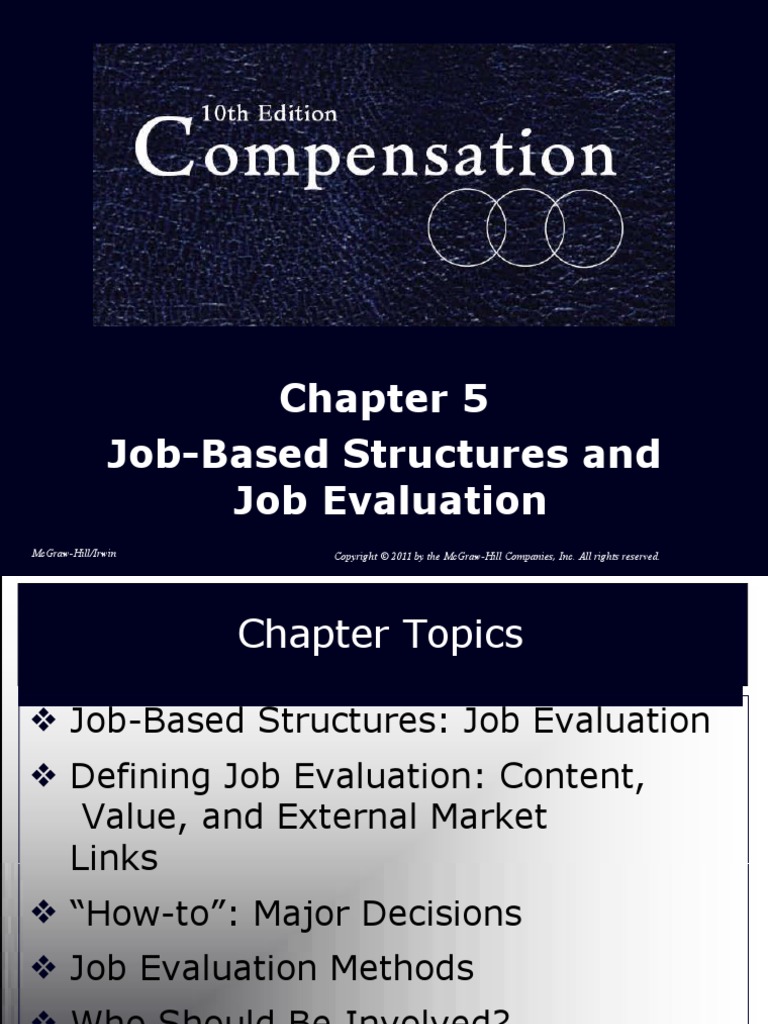 Job-Based Structures and Job Evaluation: Mcgraw-Hill/Irwin | PDF ...