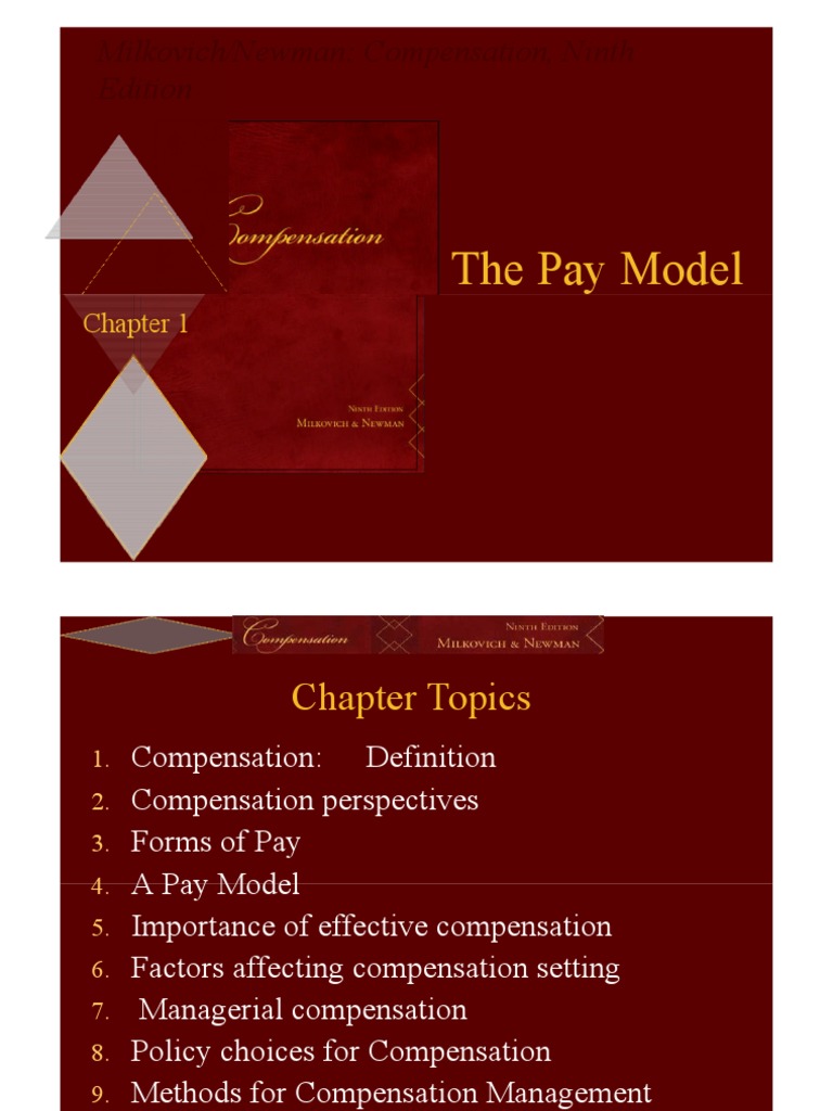 Milkovich/Newman: Compensation, Ninth Edition: The Pay Model | PDF ...