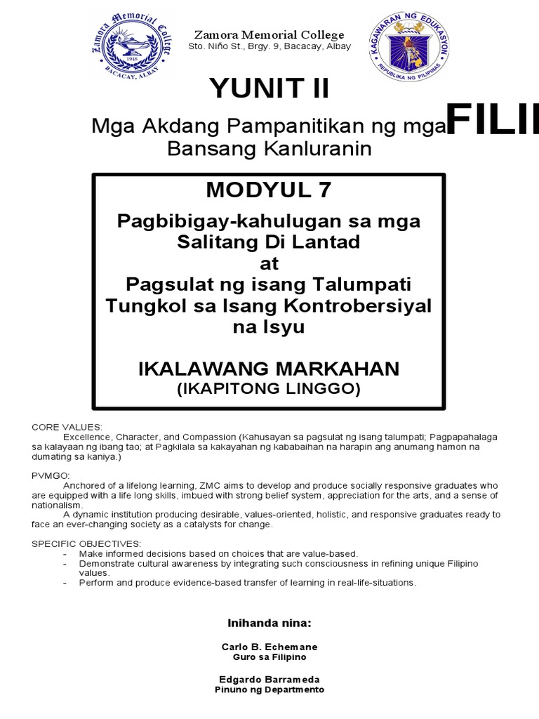 G10 Module 7 2ND Quarter | PDF