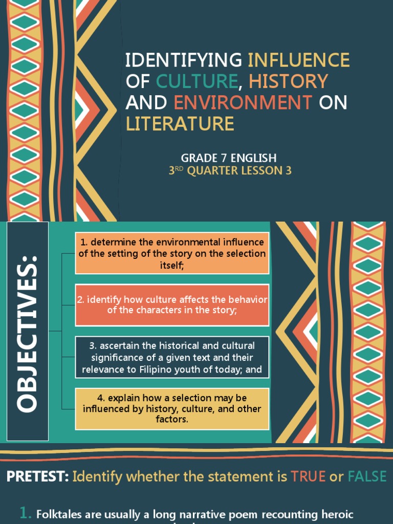 Identifying Influence of Culture History and Environment | PDF | Poetry ...
