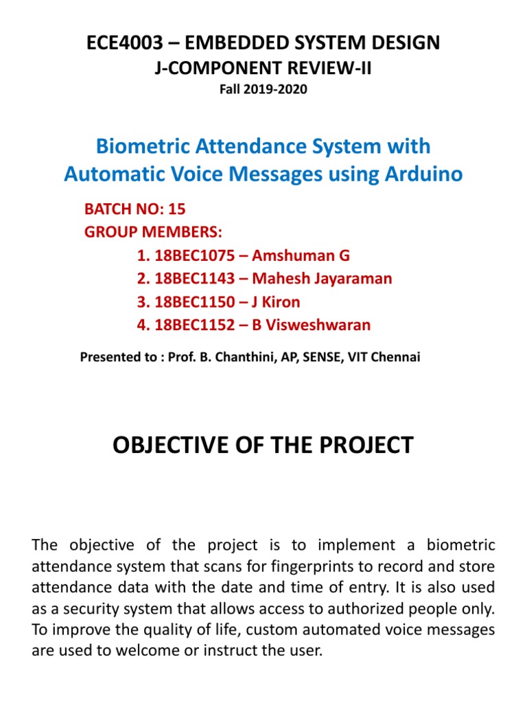 Biometric Attendance System Using Arduino | PDF | Arduino | Biometrics