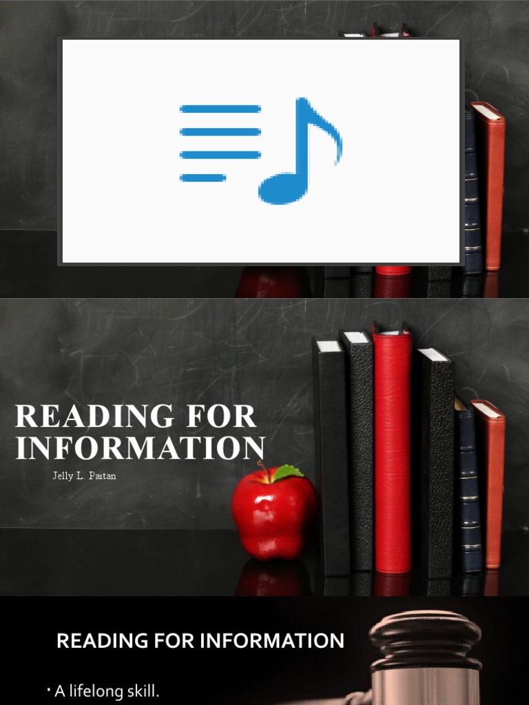 Reading For Information | PDF | Books | Information