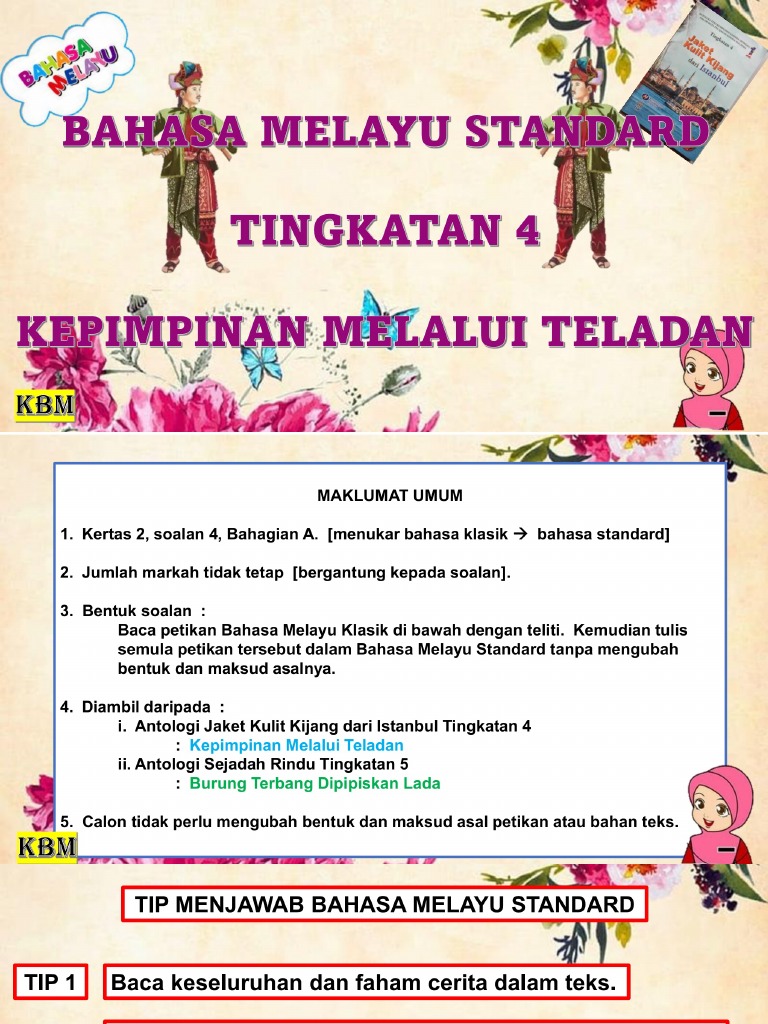 Bahasa Melayu Standard Tingkatan 4 Tips Bahasa Klasik Spm 2021 Pdf