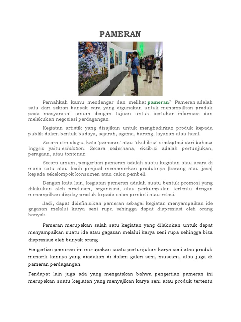 PAMERAN | PDF