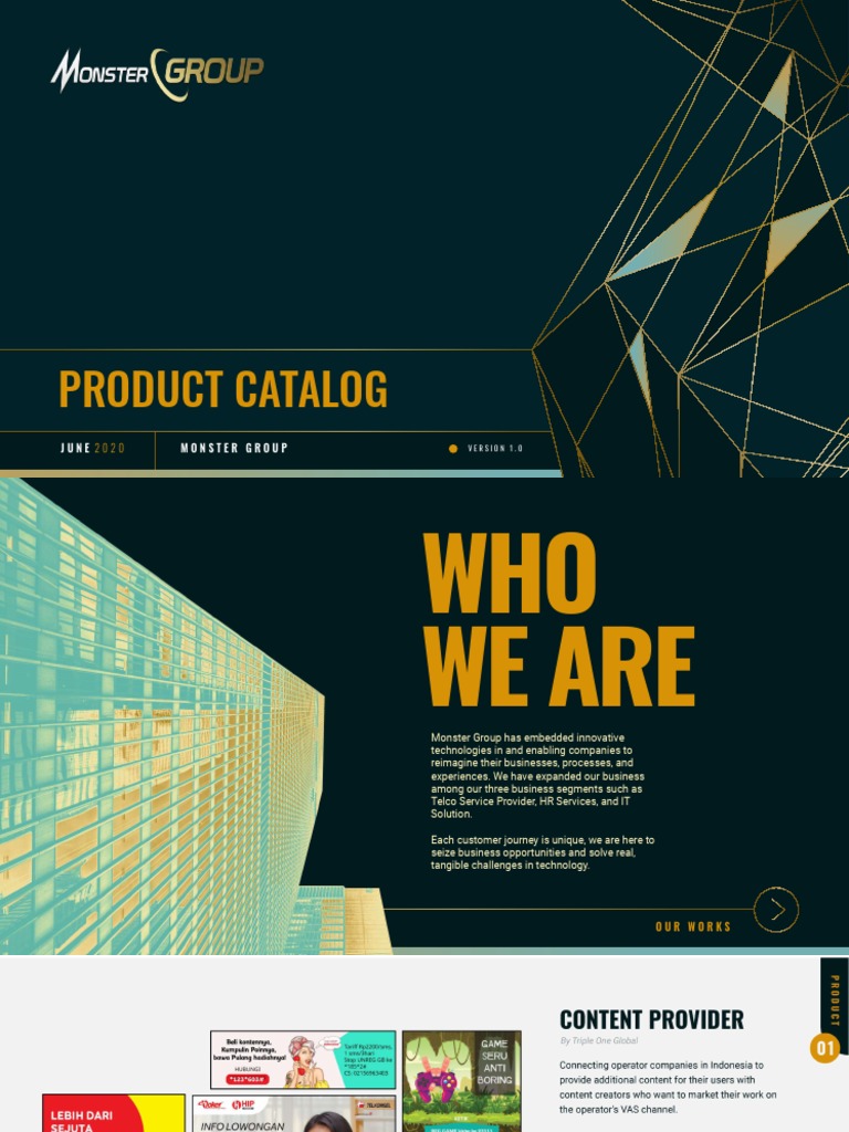 Monster Group Product Catalog | PDF | Point Of Sale | Mobile App