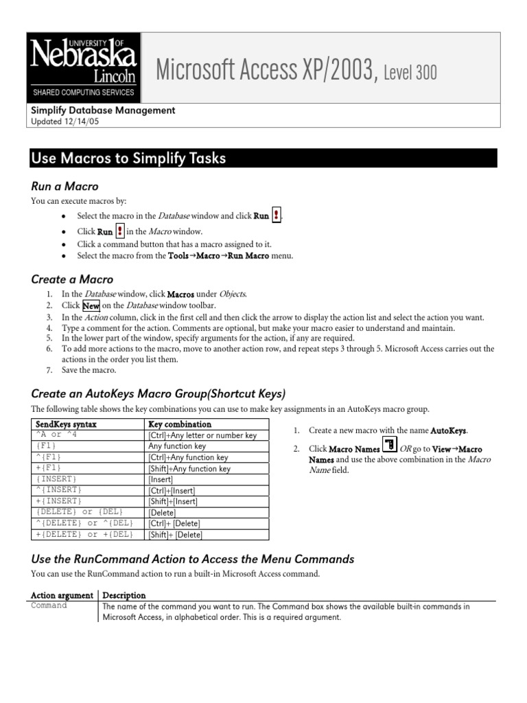 Microsoft Access XP/2003,: Level 300 | Download Free PDF | Microsoft ...