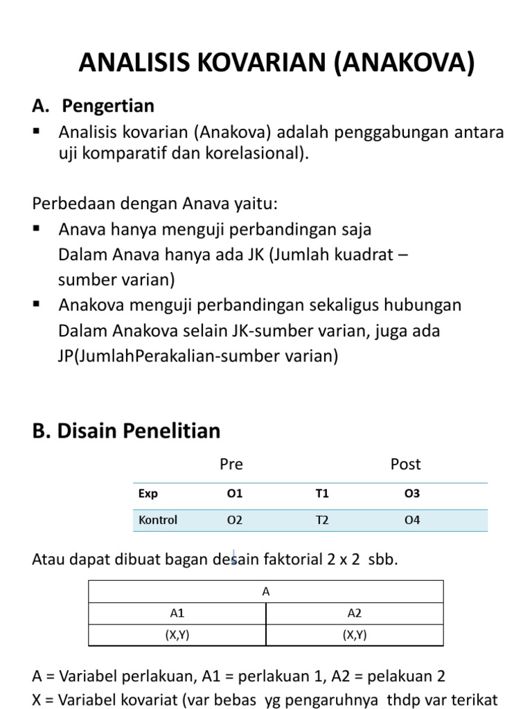 Analisis Kovarian dalam Penelitian | PDF