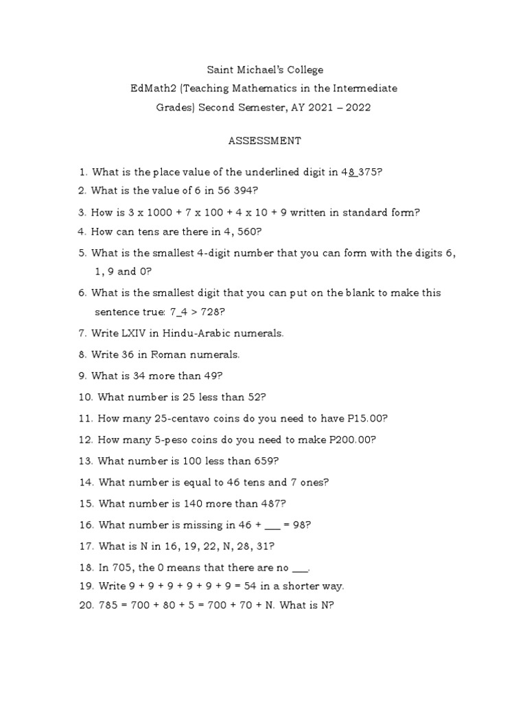 SMC EdMath2 | PDF | Numbers | Mathematics