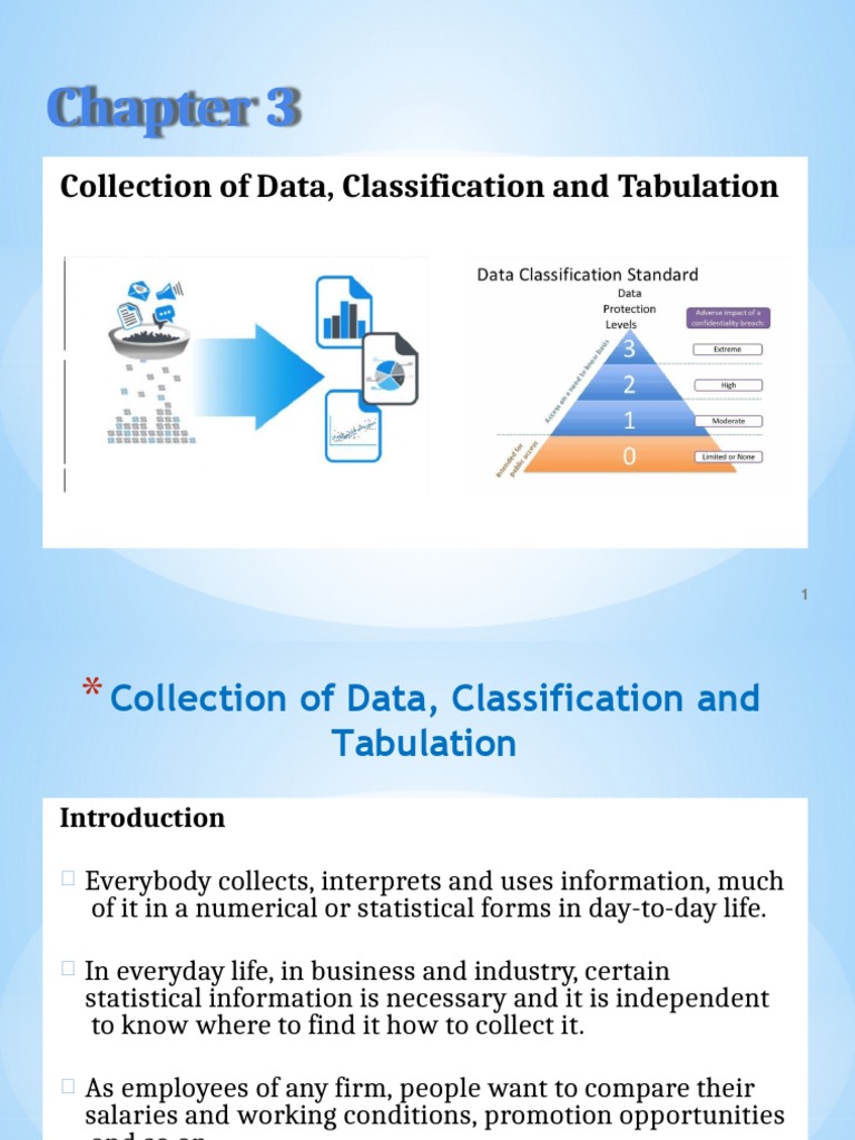 3-Collection of Data Classification and Tabulation | PDF | Data | Time
