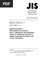 Iso 1328-1 - Cylindrical - Gears | PDF | Engineering Tolerance | Distance