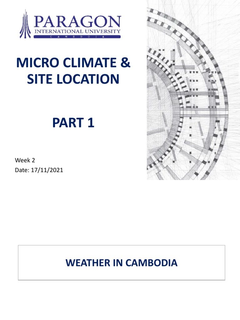 Micro Climate and Site Location | PDF | Climate | Atmosphere Of Earth