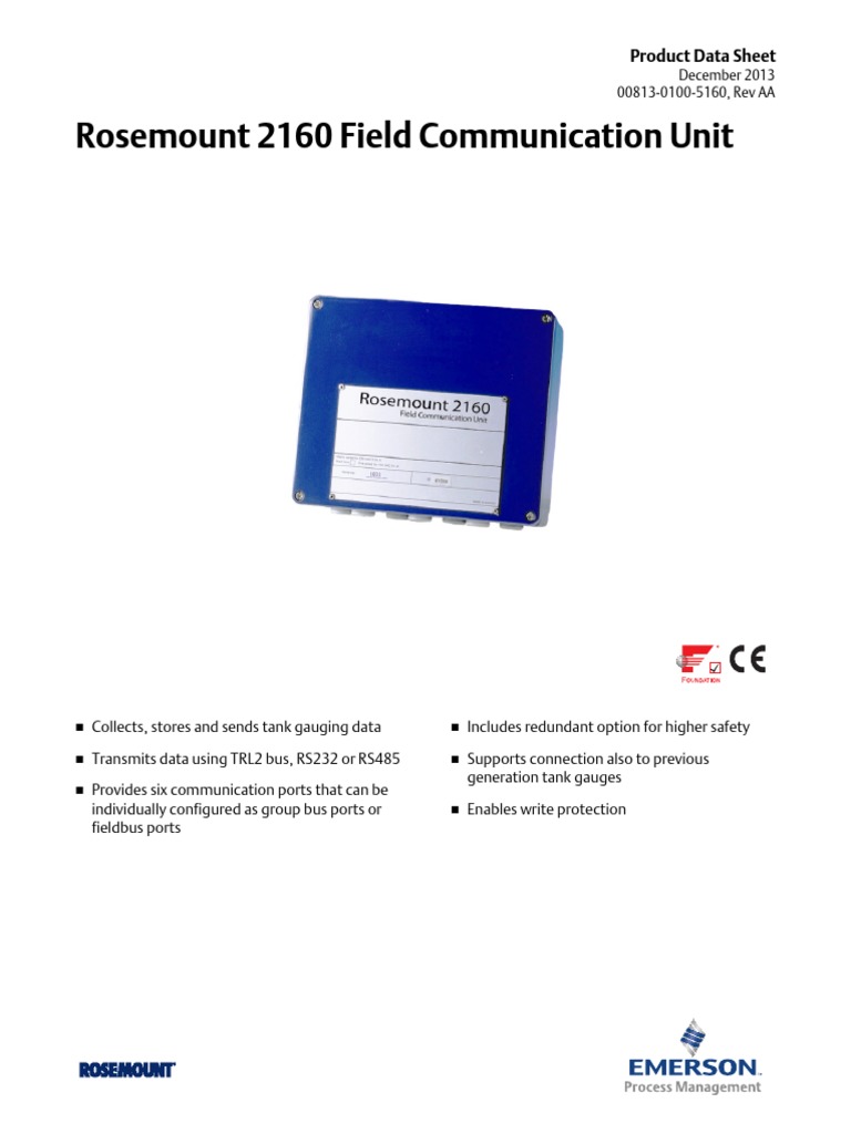 Prod-Field Communication Unit 2160 | PDF | Electronics | Manufactured Goods