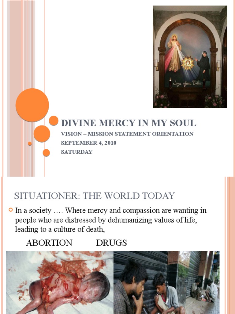 Divine Mercy - Vision-Mission Statement 2010 | PDF | Anglicanism | Mercy