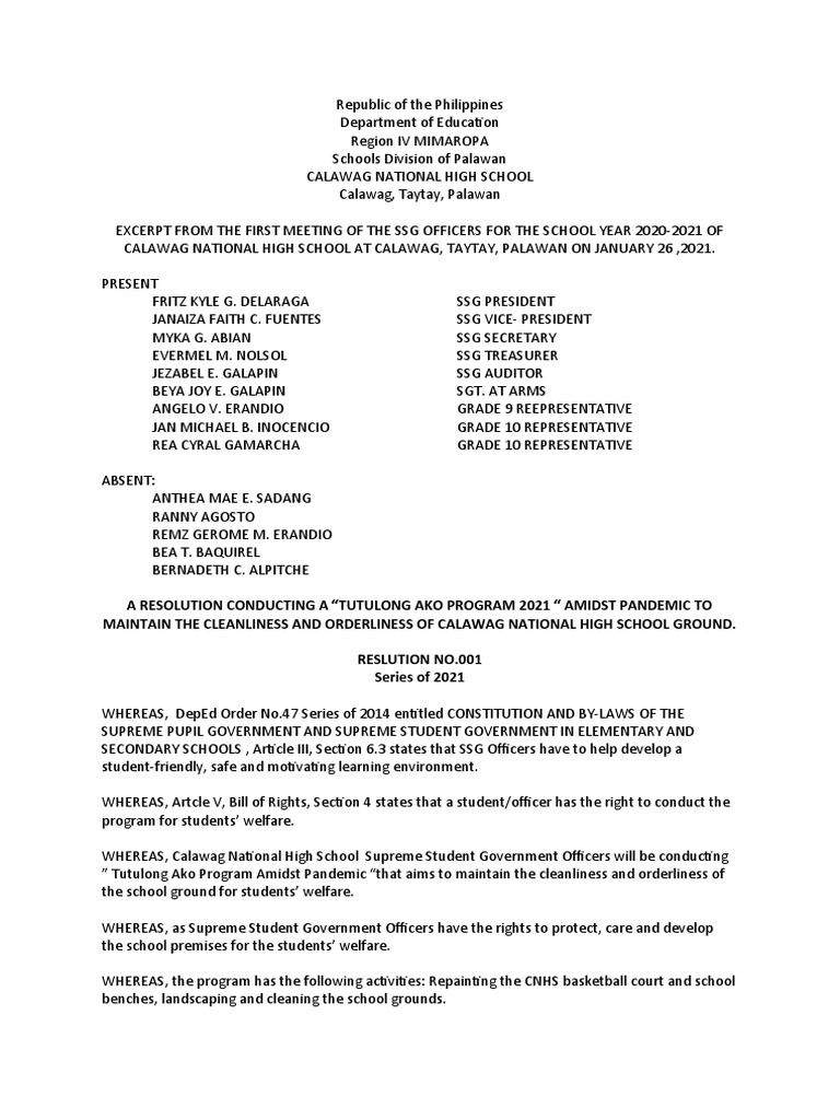 Resolution For Donation Bo | PDF | The United States | United States Law