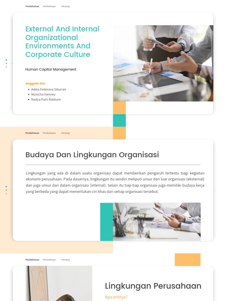 External and Internal Organizational Environments and Corporate Culture | PDF