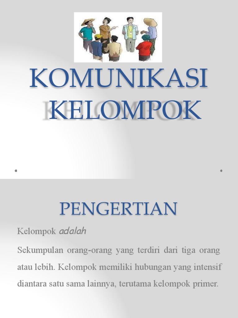 Komunikasi Kelompok | PDF