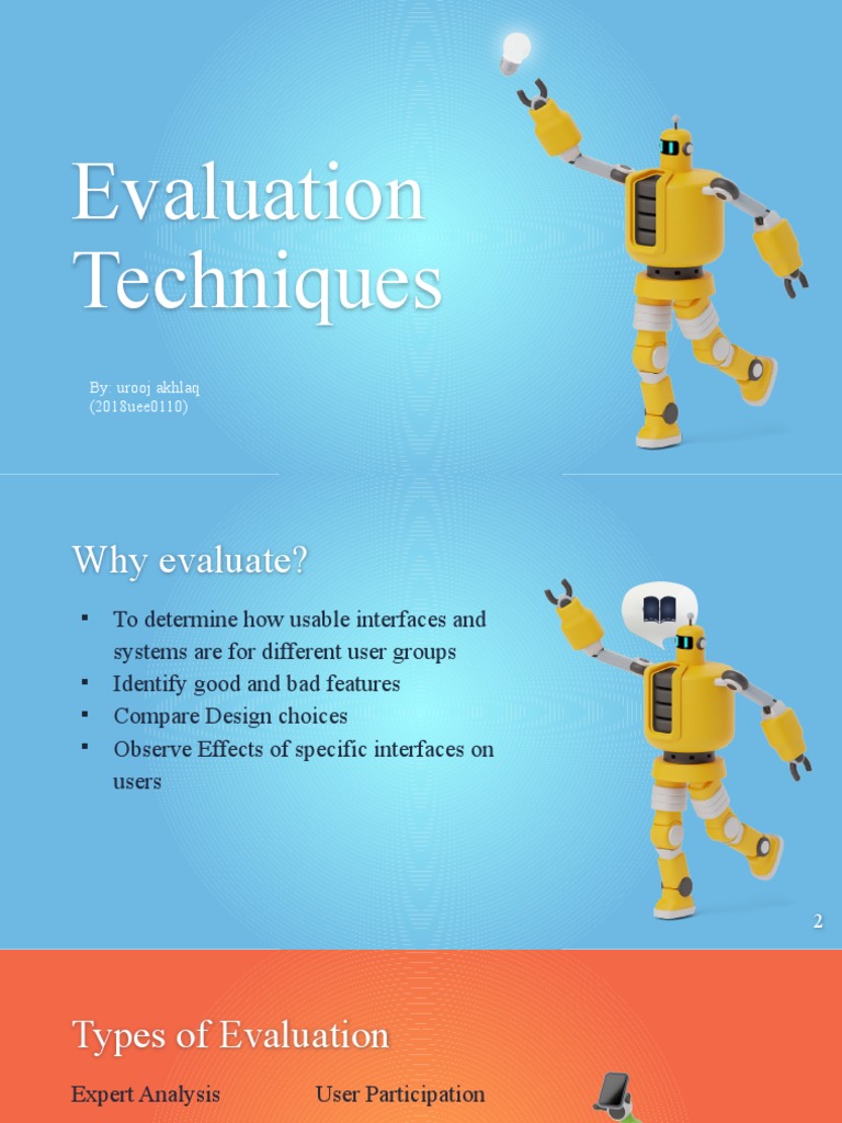 Human Computer Interaction - Evaluation Techniques | PDF | Usability | Science