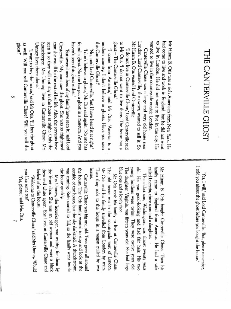 The Canterville Ghost - PDF 1 | PDF