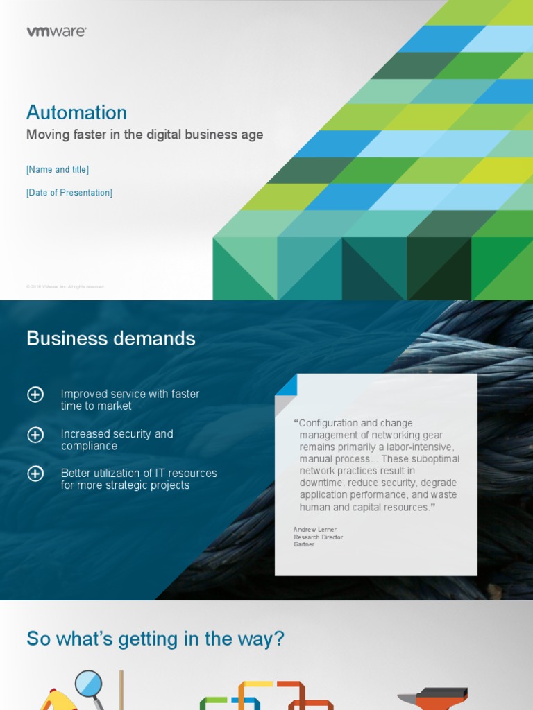 Vmware Automation Presentation En Pdf Cloud Computing Virtualization