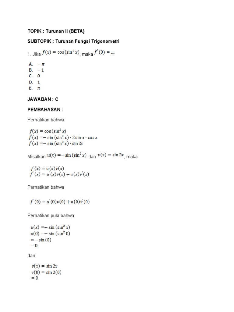Tka Matematika | PDF | Metode & Bahan Ajar