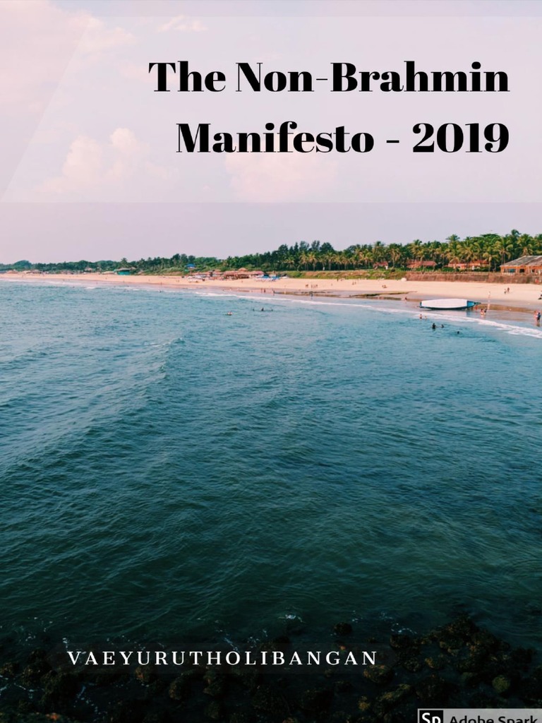 Non Brahmin Manifesto 2019 | PDF | Dalit | Switzerland
