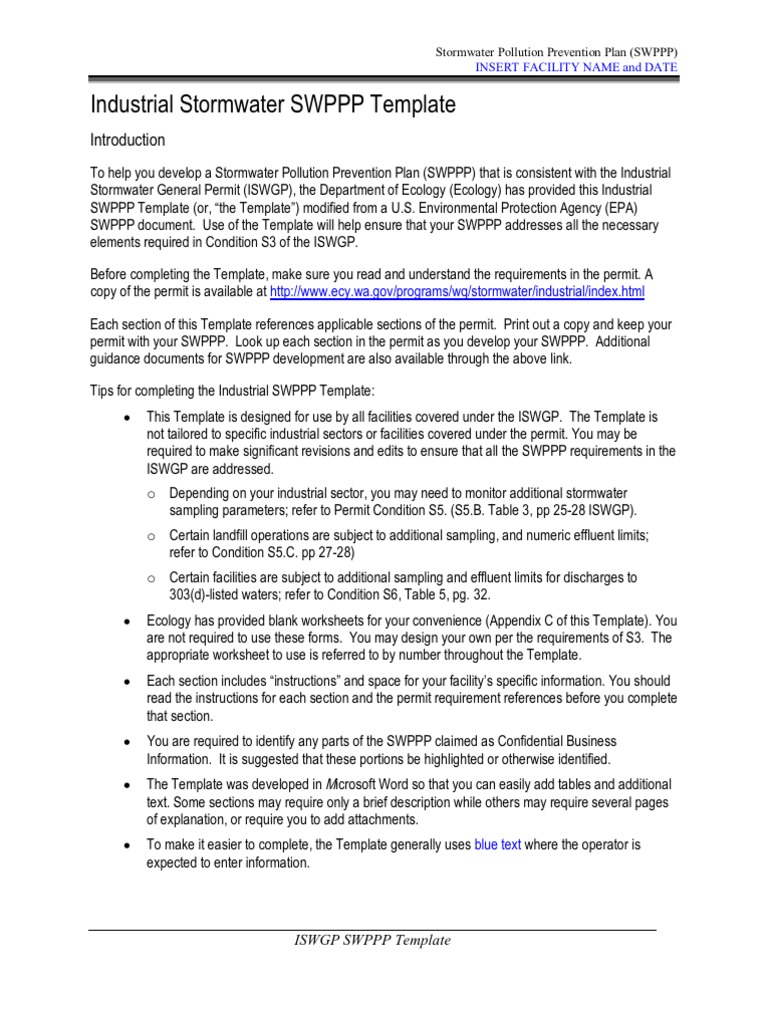 SWPPP Plan Development Guide | PDF | Sanitary Sewer | Stormwater