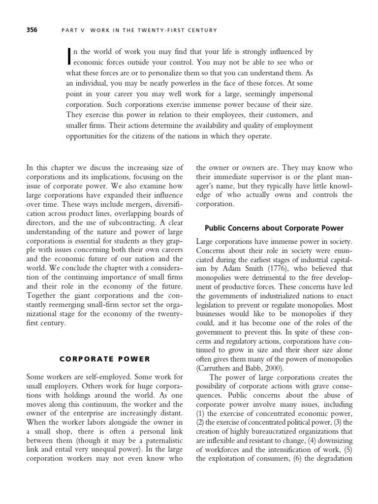 Understanding Corporate Power | PDF | Monopoly | Oligopoly