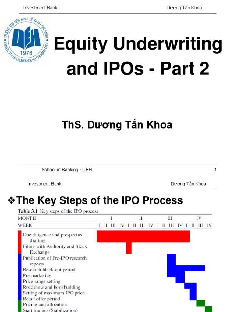 Chapter 2 - Equity Underwriting and IPO-Part 2 | PDF | Initial Public ...