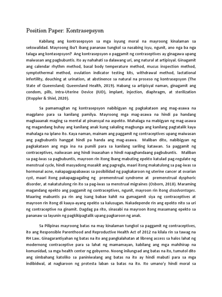 Position Paper | PDF