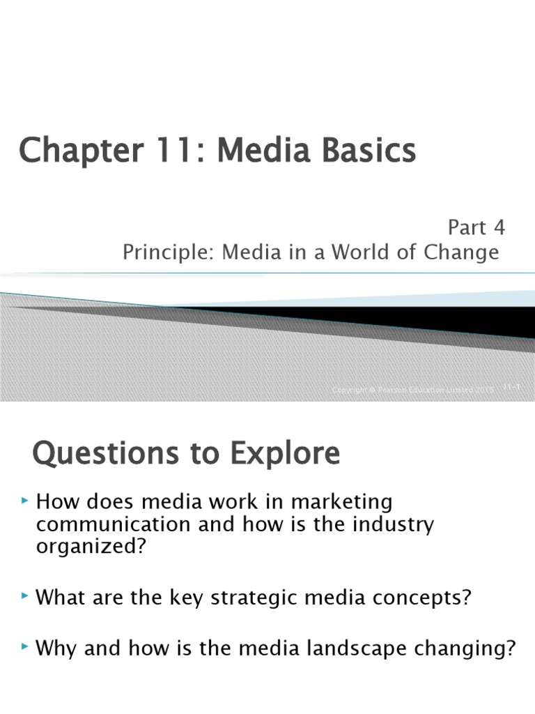 Chapter 11: Media Basics: Principle: Media in A World of Change | PDF ...
