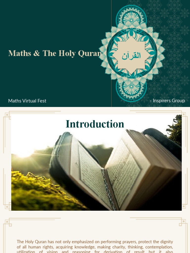 Quran and Maths | PDF | Quran | Islam