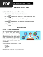 Form 1 Science Notes | PDF | Metals | Fuels