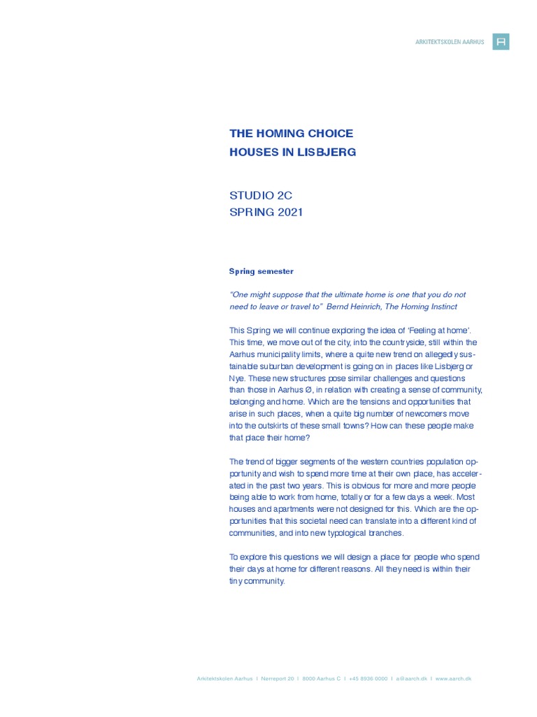 Studio 2C - Spring2022 - Assignment | PDF