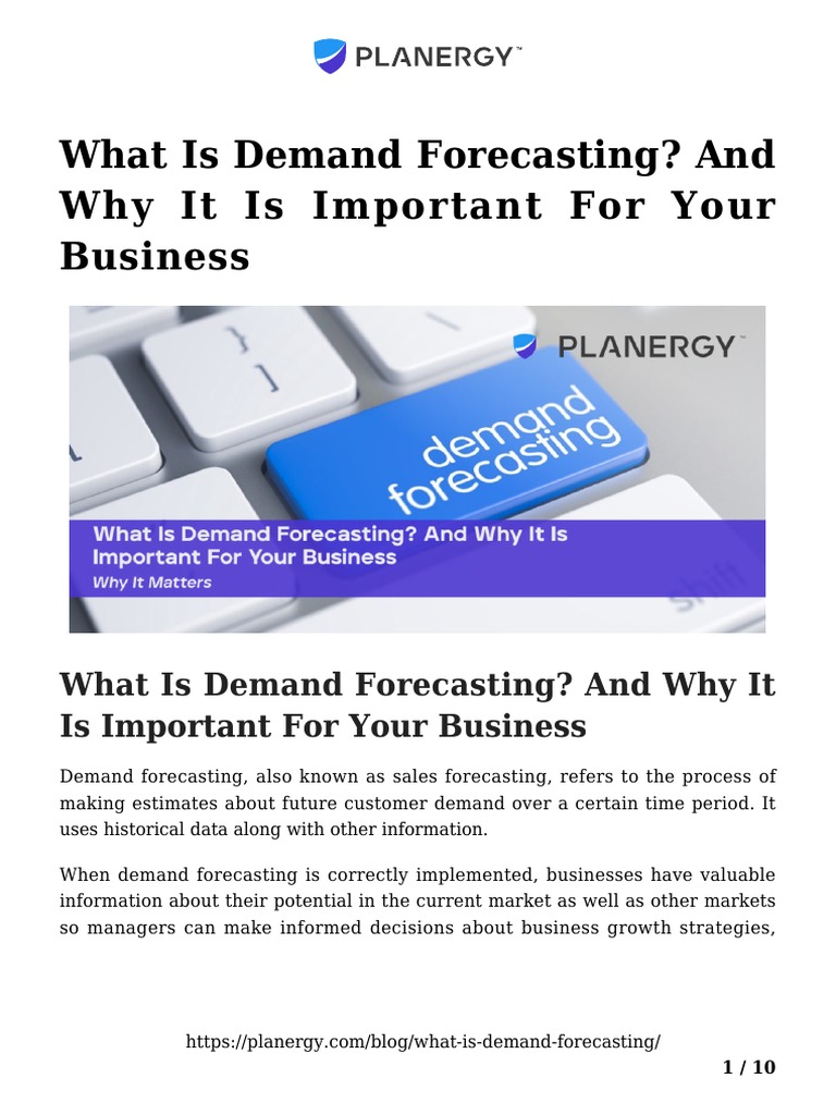 What Is Demand Forecasting? and Why It Is Important For Your Business ...