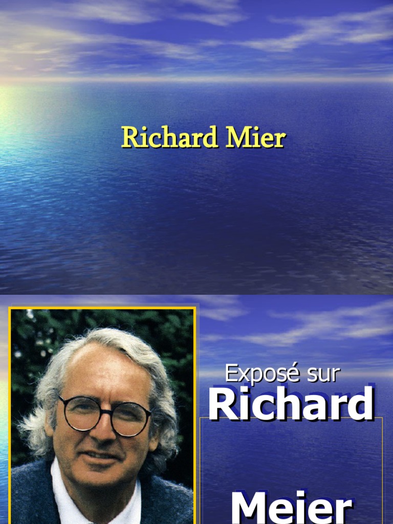 Richard Meier : Biographie et Principes | PDF