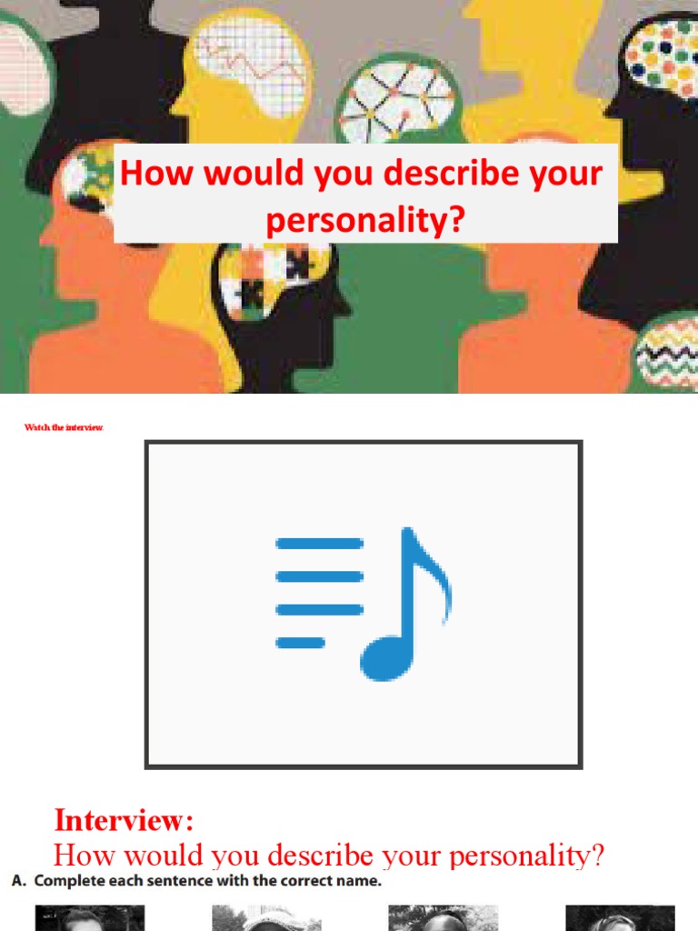 How Would You Describe Your Personality | PDF