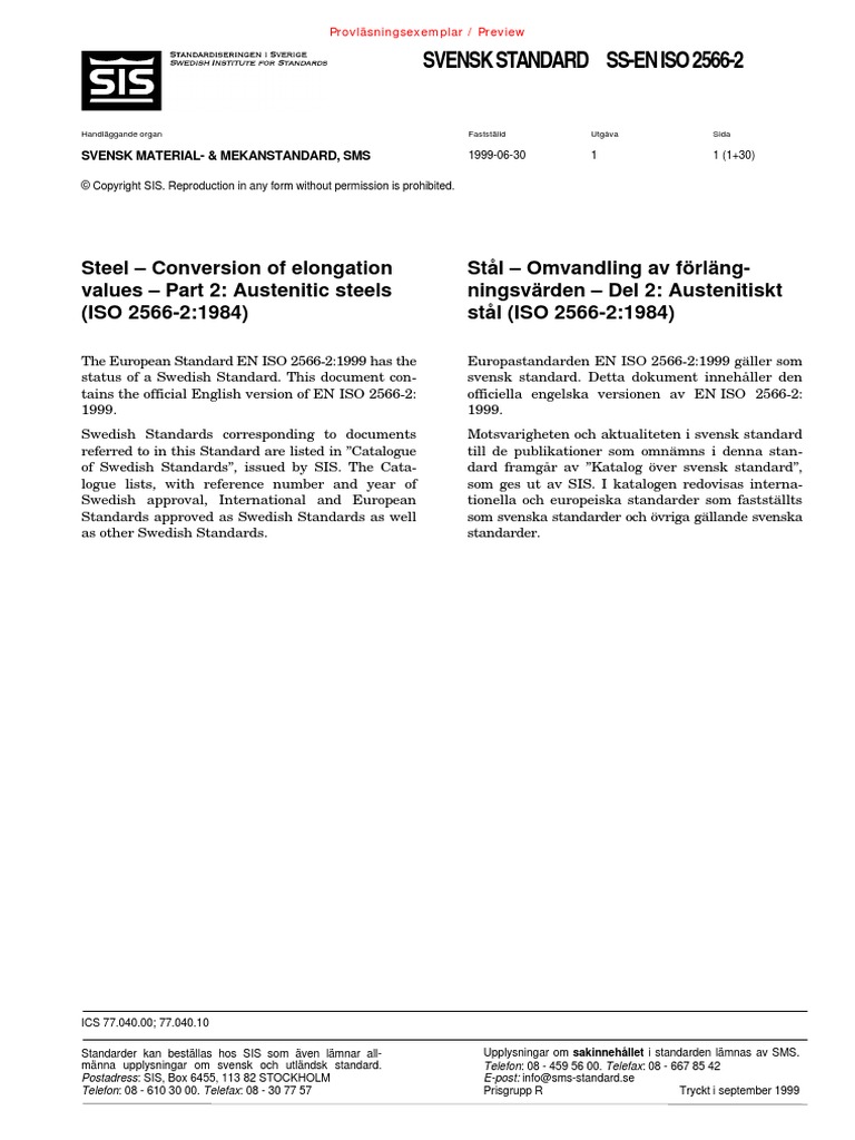 Iso 2566-2 - 1984 | PDF