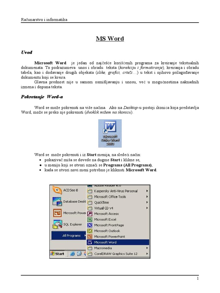 Word Osnove | PDF
