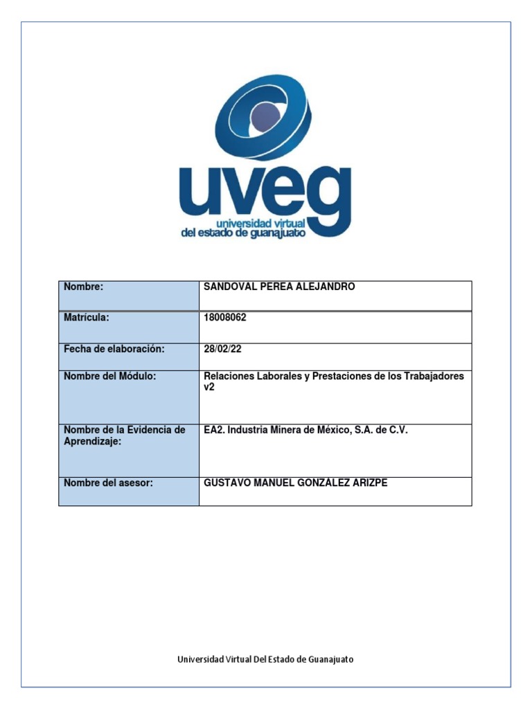 Sandoval Alejandro RelacionesLaboralesMX | PDF