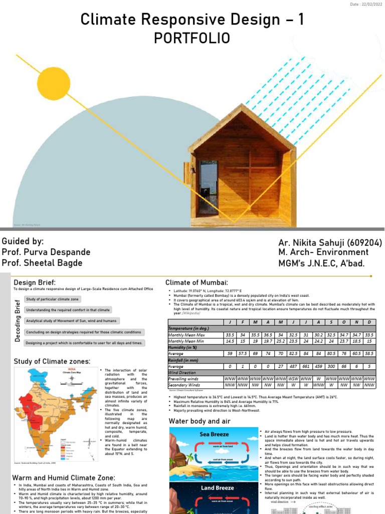 Climate Responsive Design - Bungalow+Office | PDF | Atmosphere Of Earth ...