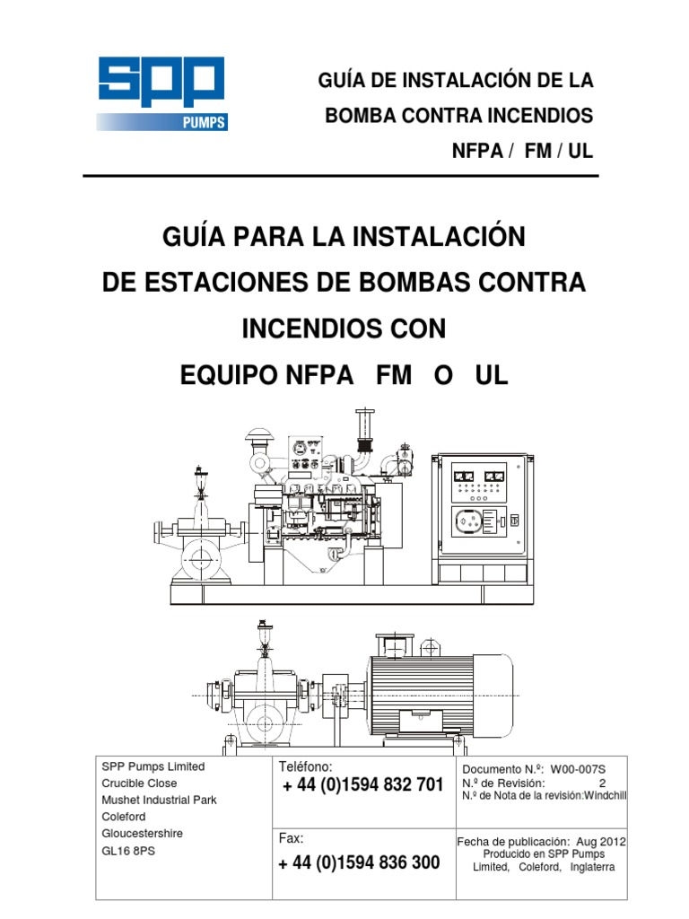 Guia de Instalacion Bomba Contra Incendios | PDF | Hormigón | Tanques
