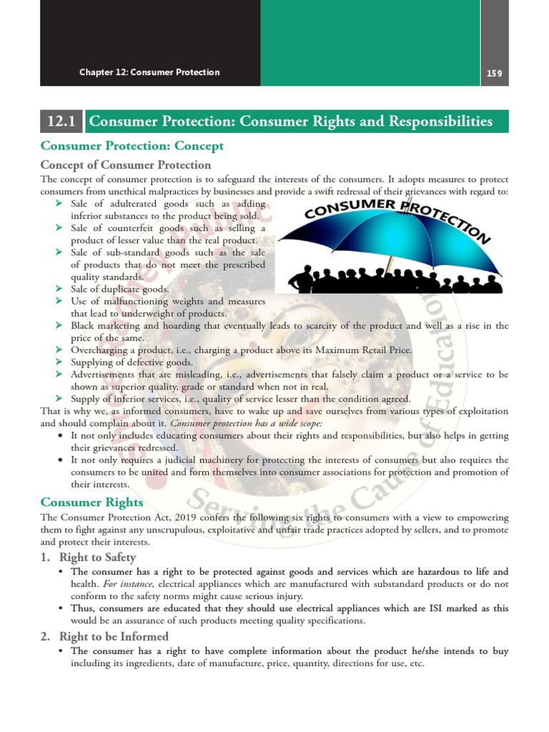 An Overview of Consumer Protection Rights and Responsibilities in India ...