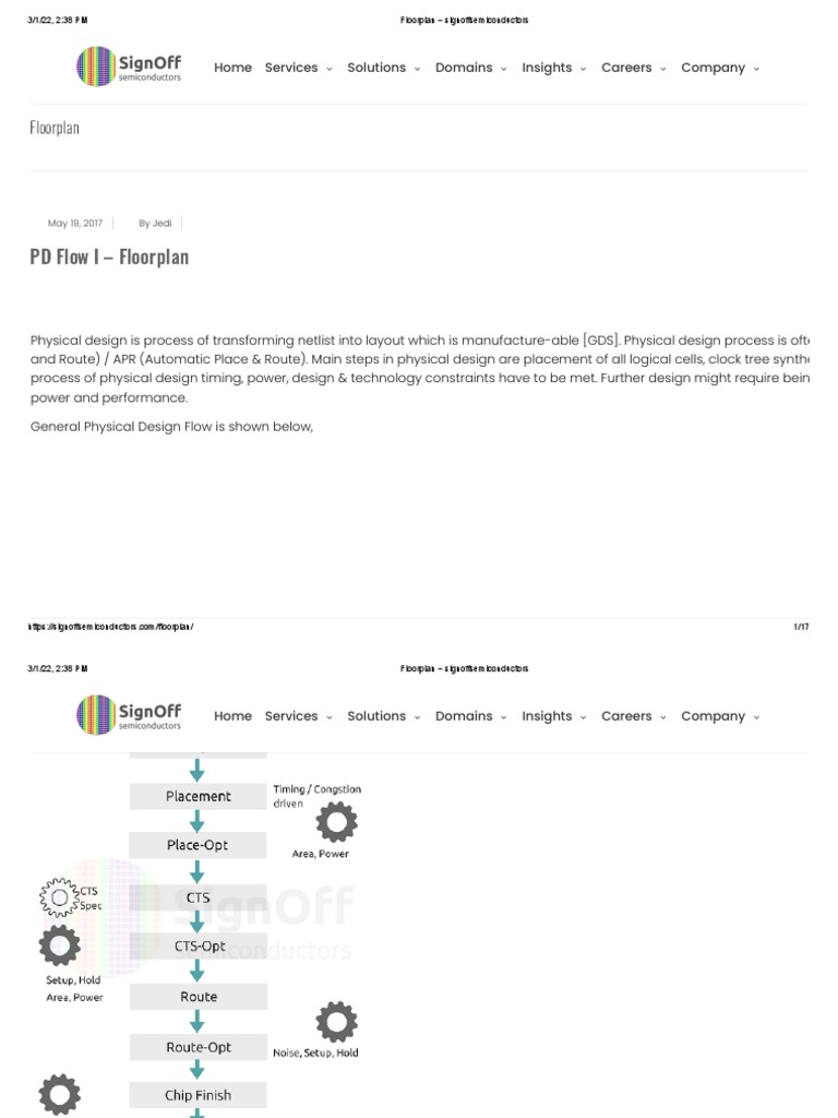 PD Flow I - Floorplan | PDF | Electronics | Computer Engineering