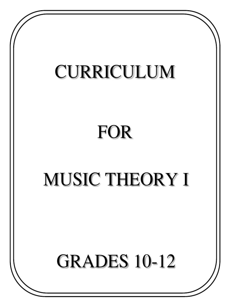 Music Theory I - Grades 10-12 | PDF | Minor Scale | Chord (Music)