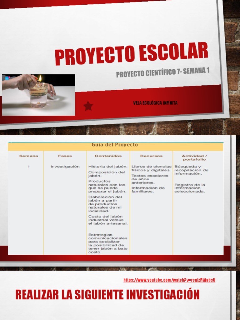 Proyecto Escolar Velas | PDF