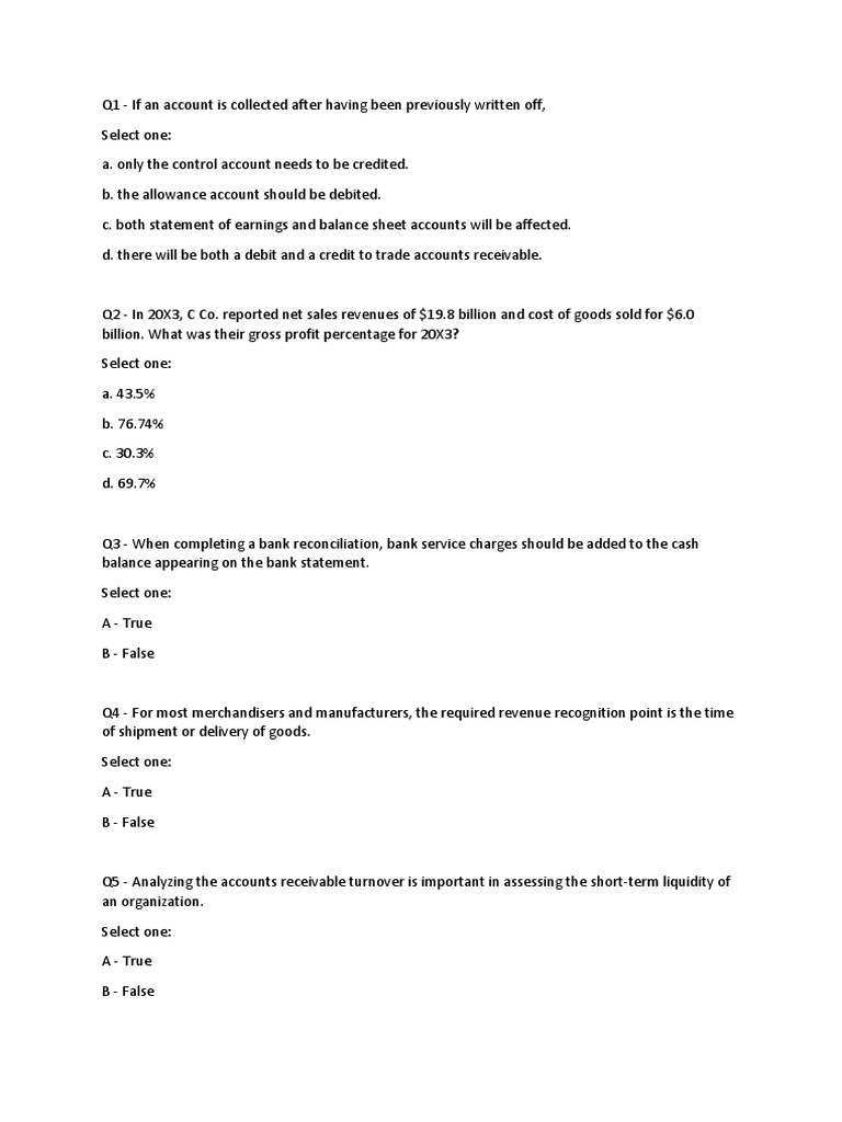 Financial Accounting Chapter 6 | PDF | Finance & Money Management