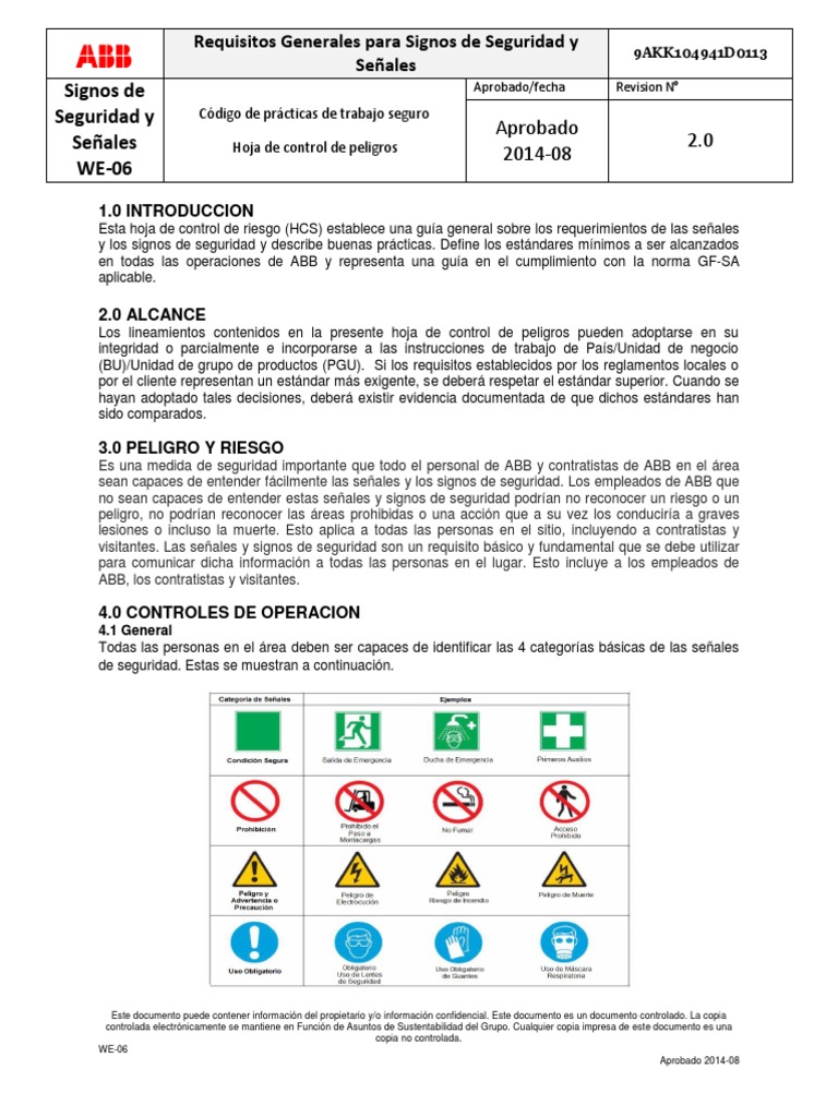 Requisitos para Señales de Seguridad | PDF