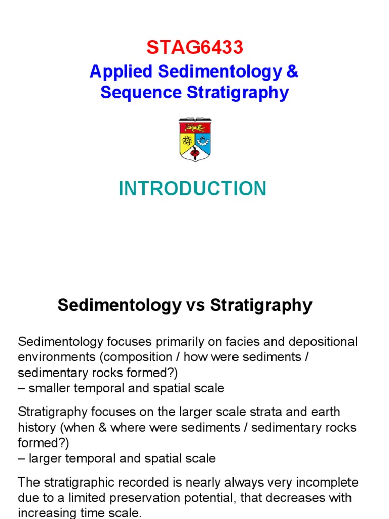 Sedimentology - Kuliah 1 - Introduction | PDF | Sedimentary Rock ...