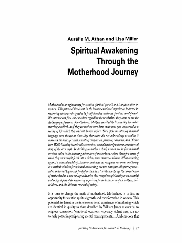 Spiritual Awakening Through Motherhood | PDF | Spirituality | Mother